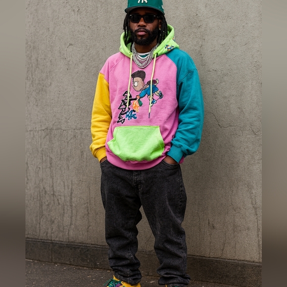 Street Mafia | Shirts | Street Mafia Embroidered Hoodie Bright Color ...